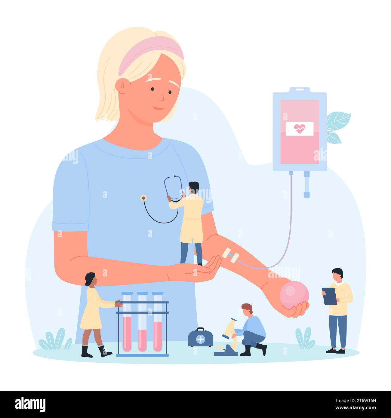Nurse holding blood bag Cut Out Stock Images & Pictures - Alamy