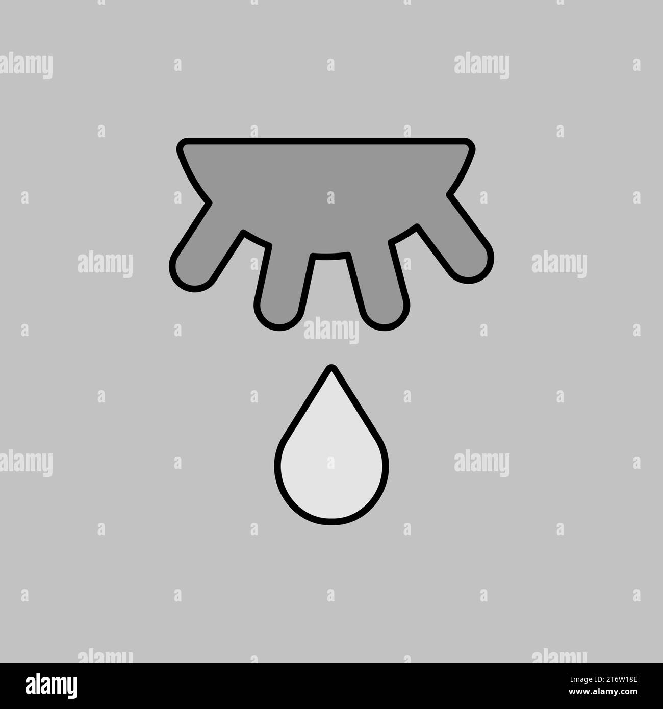 Cow udder and drop of milk vector grayscale icon. Milking the budget ...