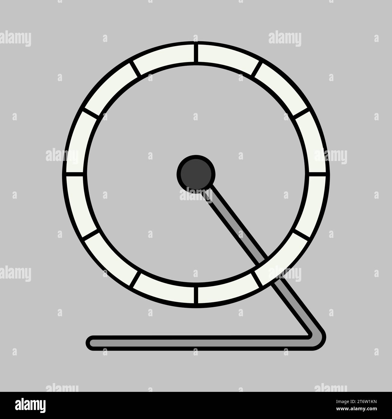 Hamster wheel vector isolated grayscale icon. Pet animal sign. Graph ...