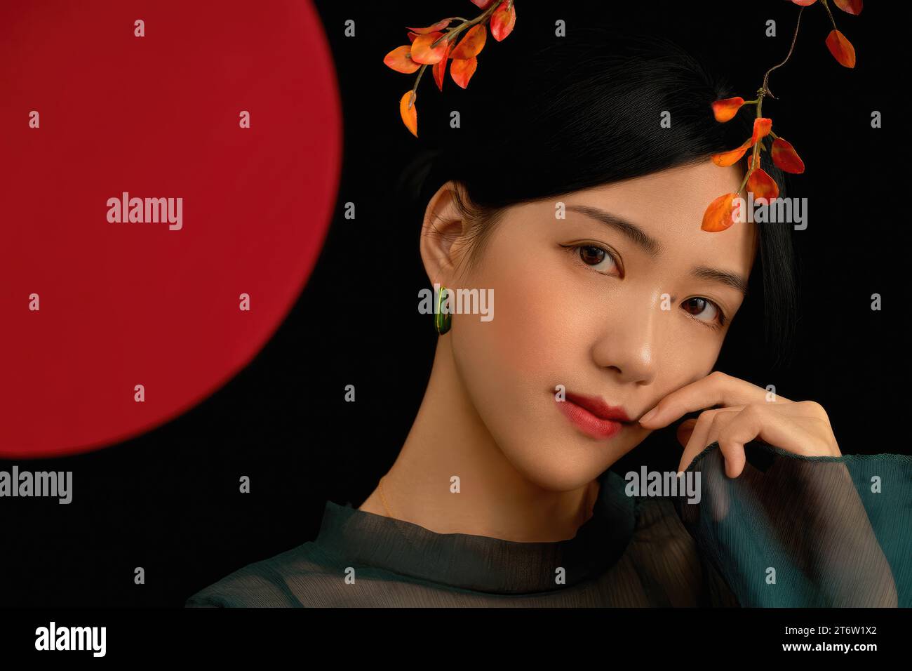 faces are beautified with cosmetics, faces for advertising Stock Photo ...