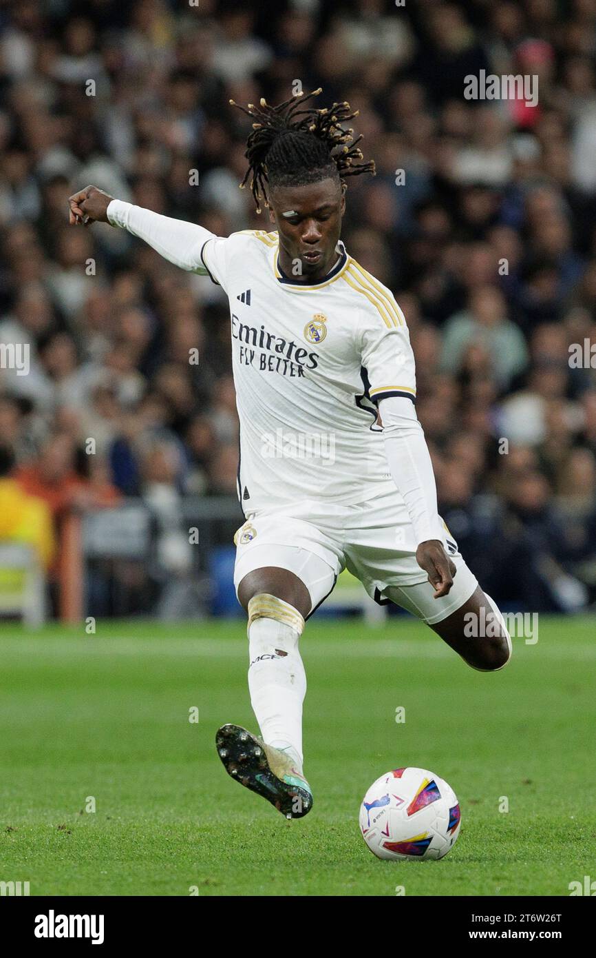 Eduardo Camavinga of Real Madrid in action during the La Liga 2023/24 ...