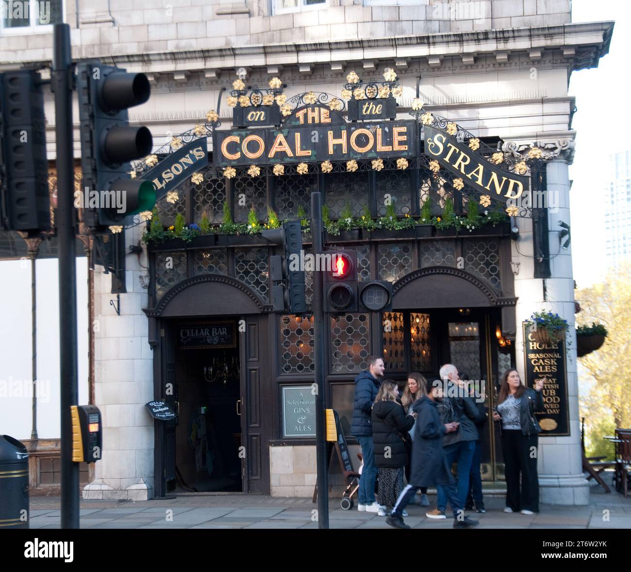The Coal Hole, A popular pub on the Strand, Covent Garden, London, UK ...