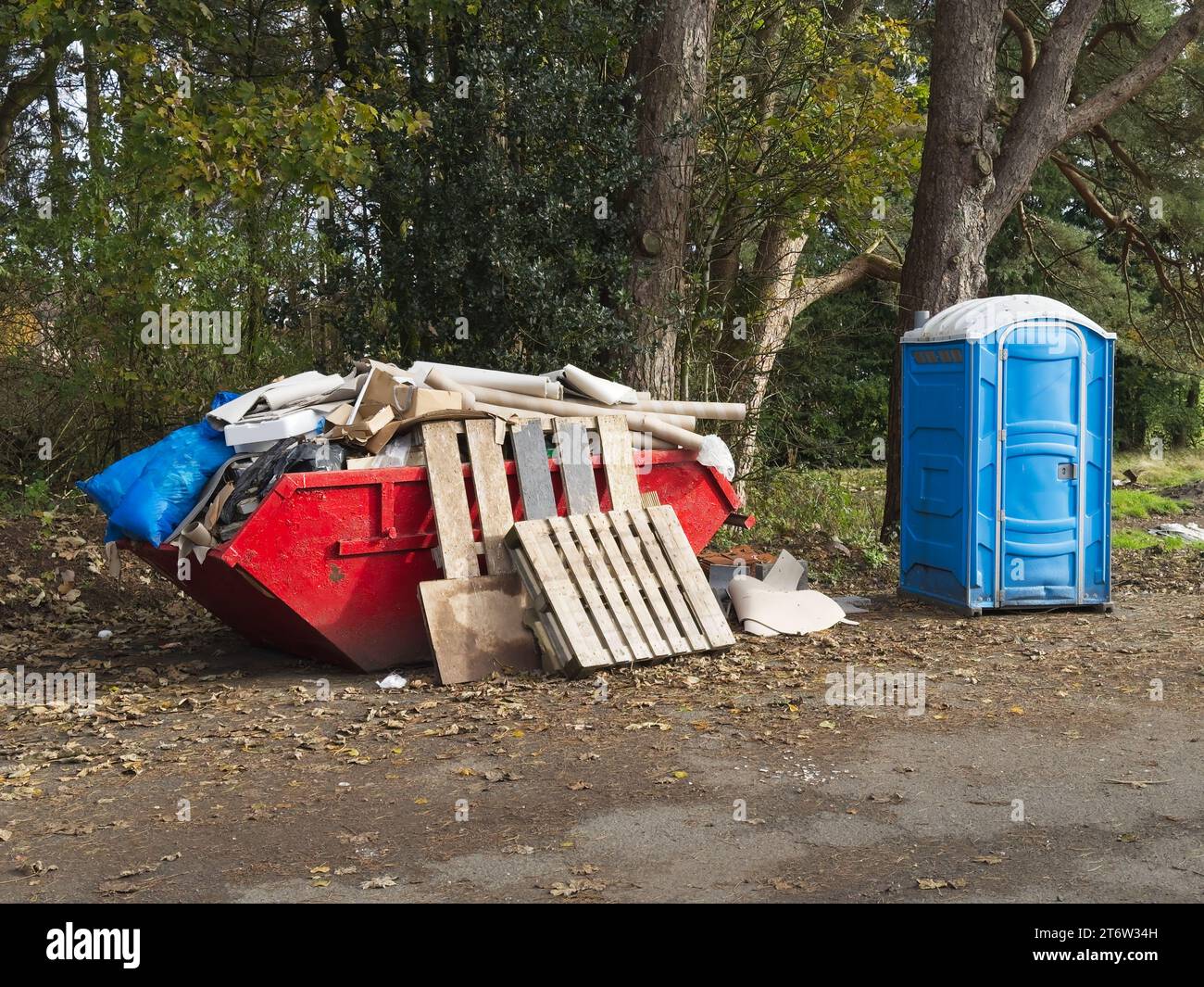 Rubbish and garbage in skip for disposal at dump site Stock Photo - Alamy