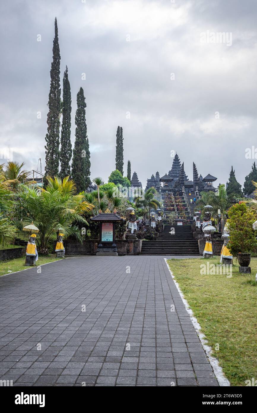 The Besakih Temple on Mount Agung Volcano. The holiest and most ...