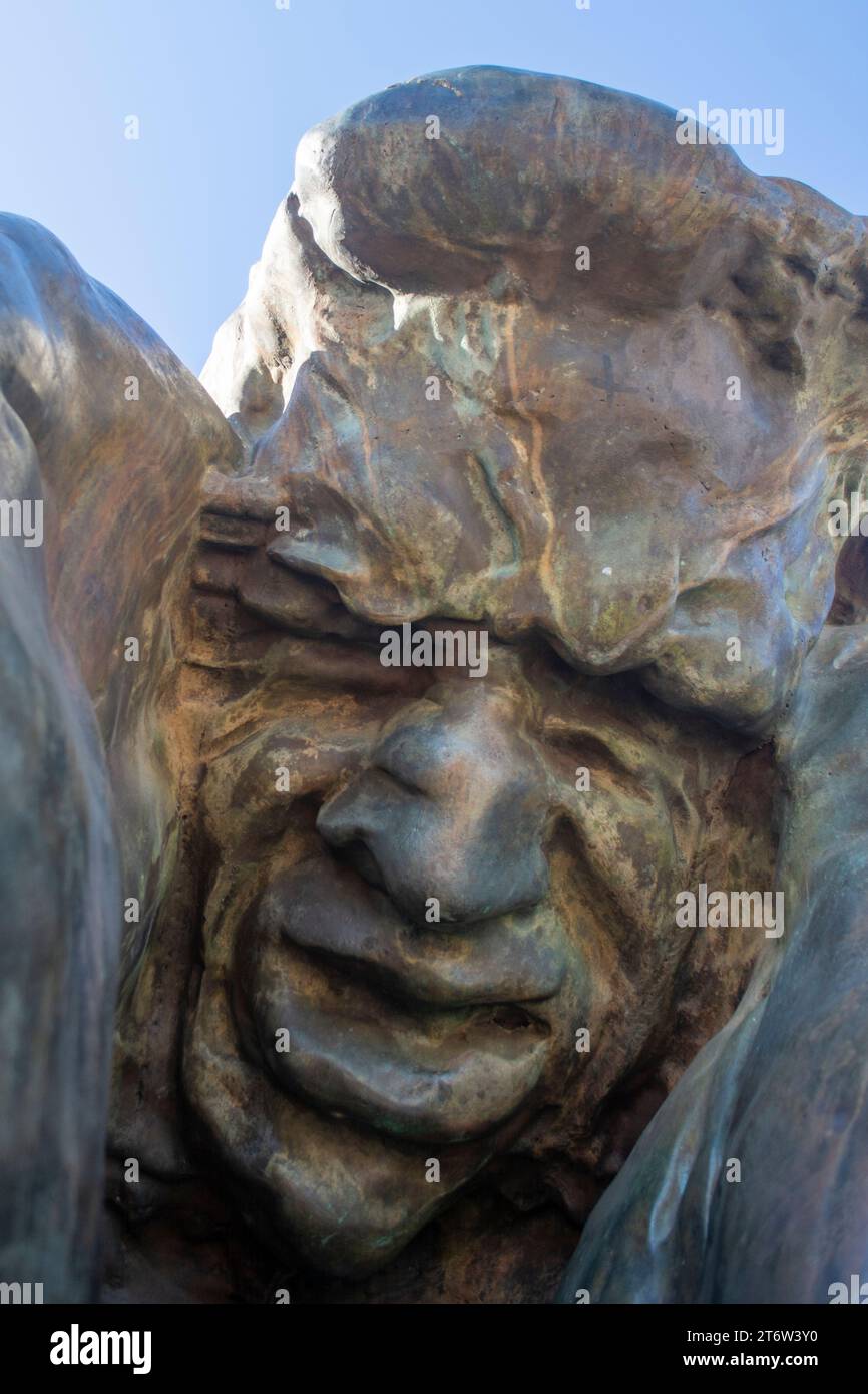 El Zulo bronze statue on the harbourside at Cartagena, Murcia, Spain "A ...