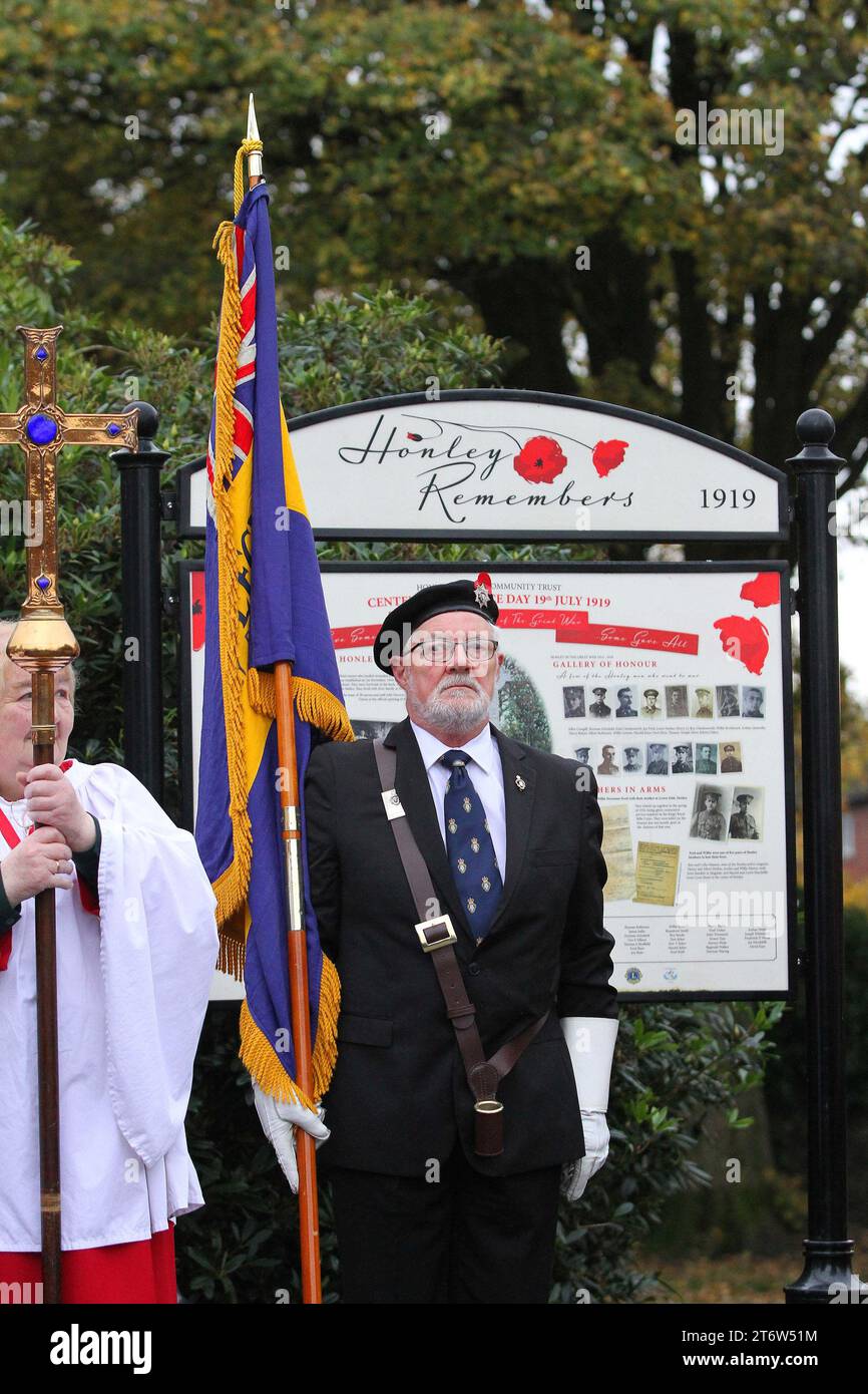 Honley, Huddersfield, Yorkshire, UK, 12 November 2023. Villagers of ...