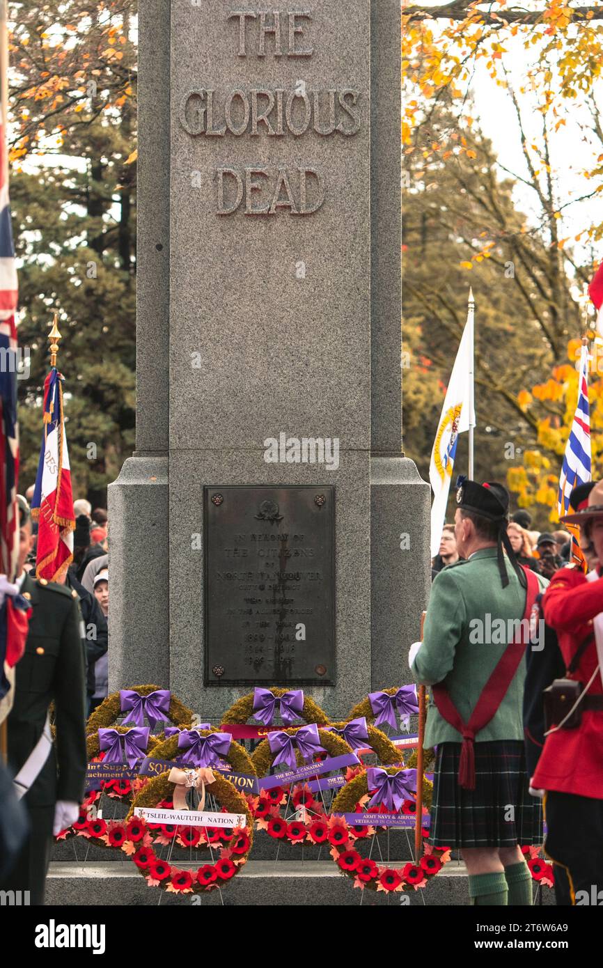 Vancouver, BC - NOVEMBER 11: Around the Canada today is celebrate the ...