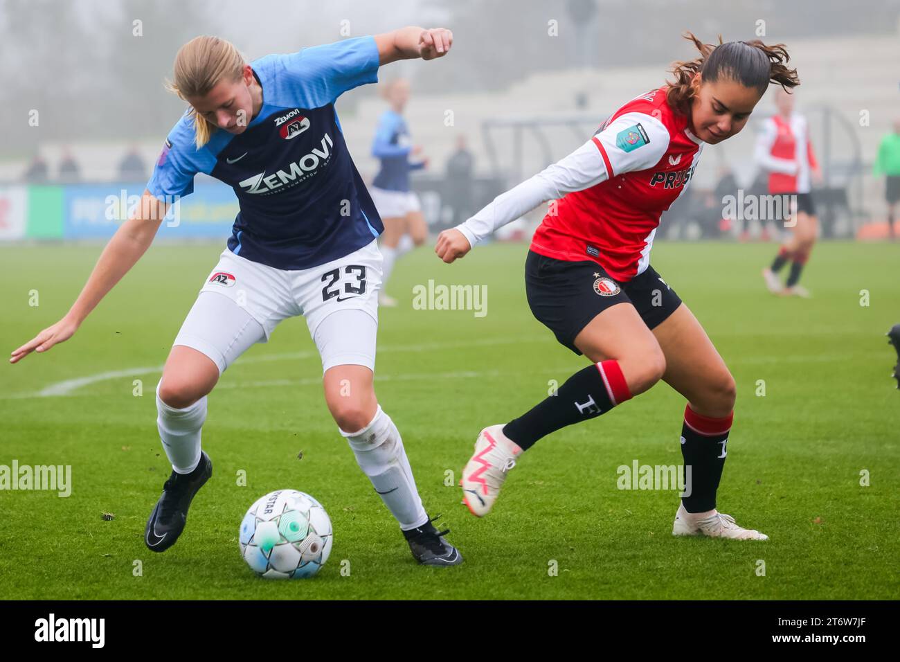 Rotterdam 12 11 2023 Varkenoord Azerion Eredivisie Vrouwen Feyenoord Az Women Season