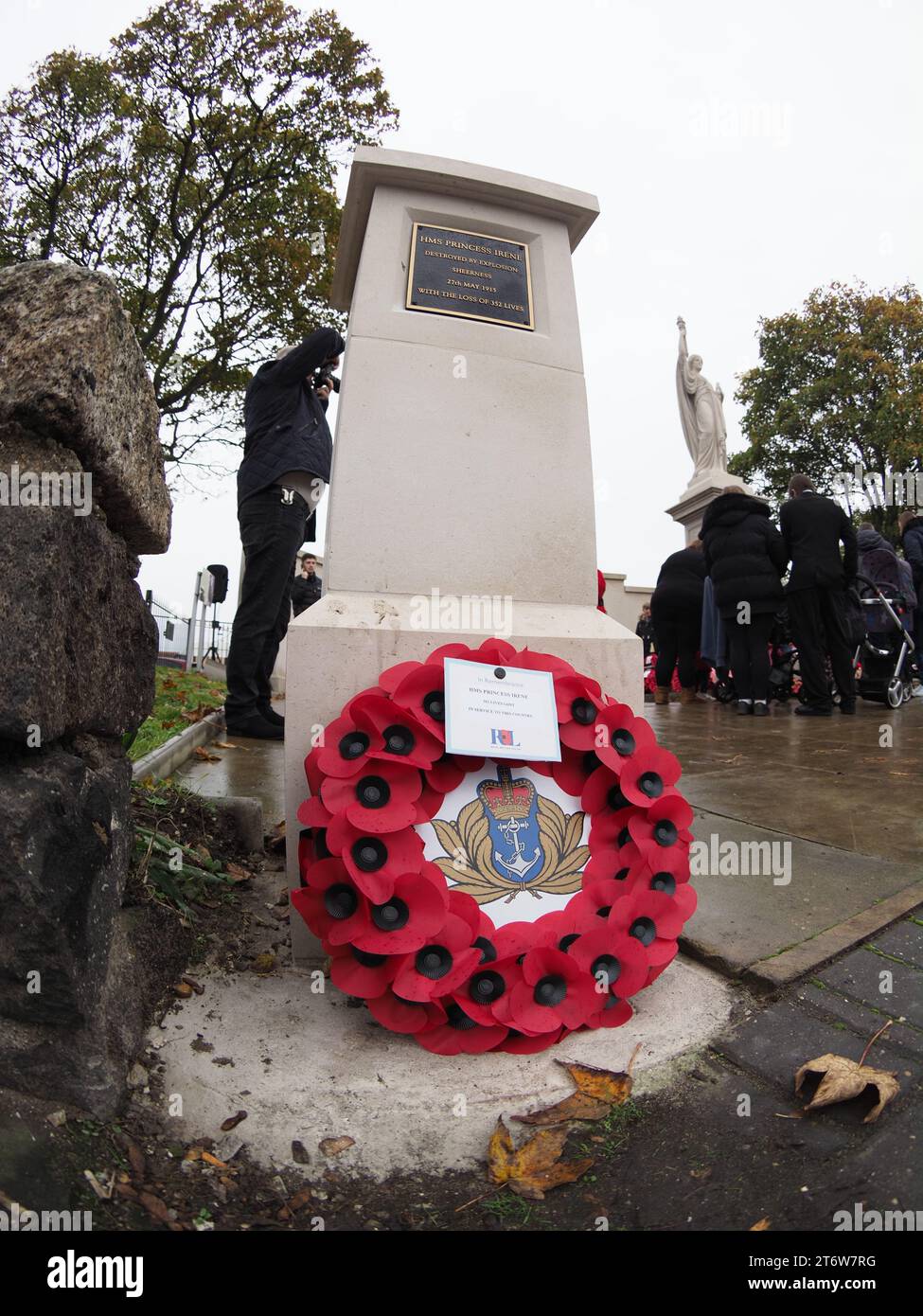 Sheerness, Kent, UK. 12th Nov, 2023. A Remembrance Day ceremony at ...