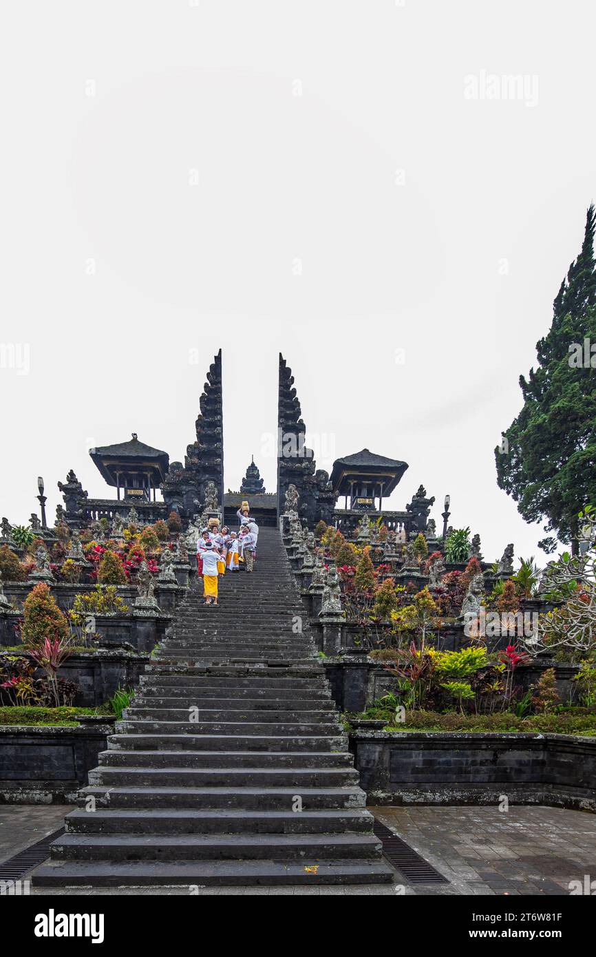 The Besakih Temple on Mount Agung Volcano. The holiest and most ...