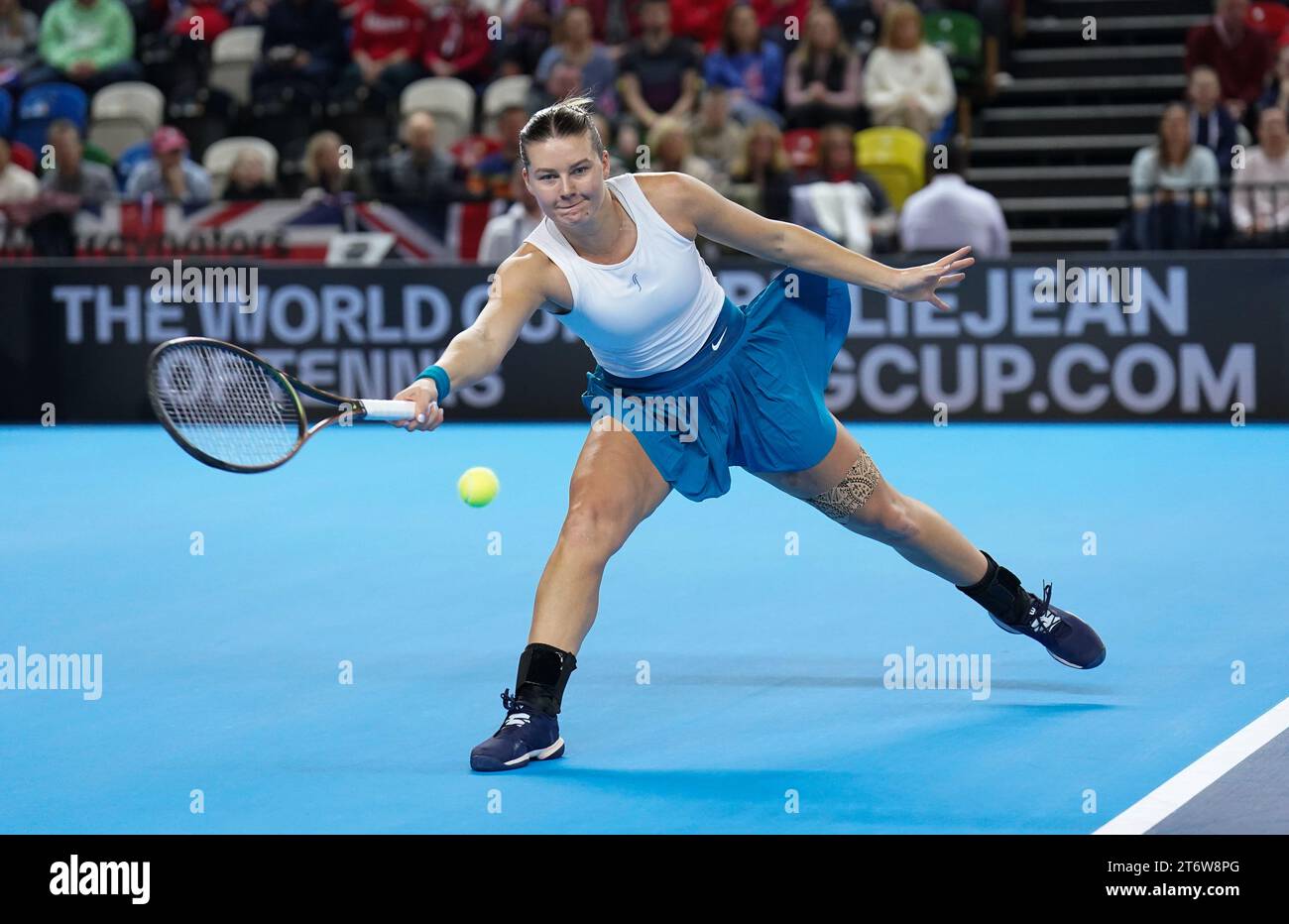Sweden’s Kajsa Rinaldo Persson in action against Great Britain's Katie ...