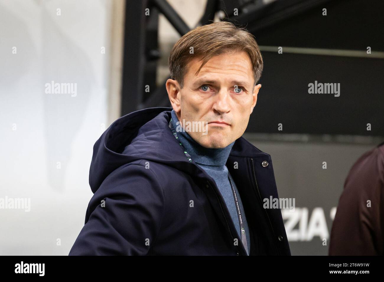Krunoslav Rendulic coach of Zrinjski seen during the UEFA Europa ...