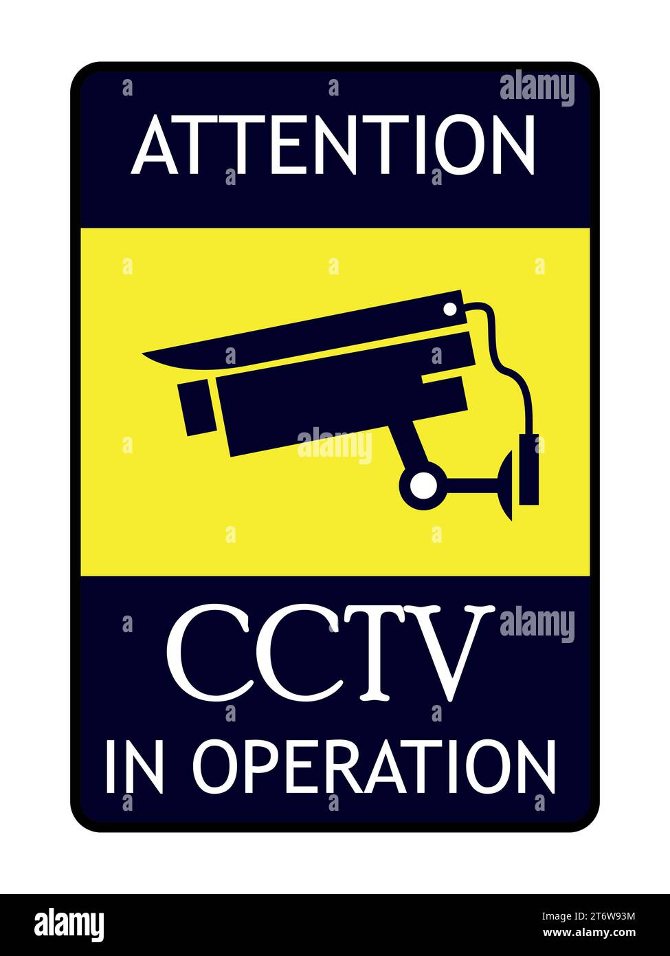 CCTV In Operation Board. Attention, CCTV In Operation Board drawing by ...