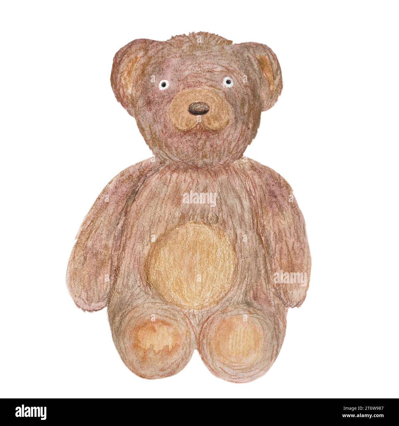 Kid teddy bear painting Cut Out Stock Images & Pictures - Alamy