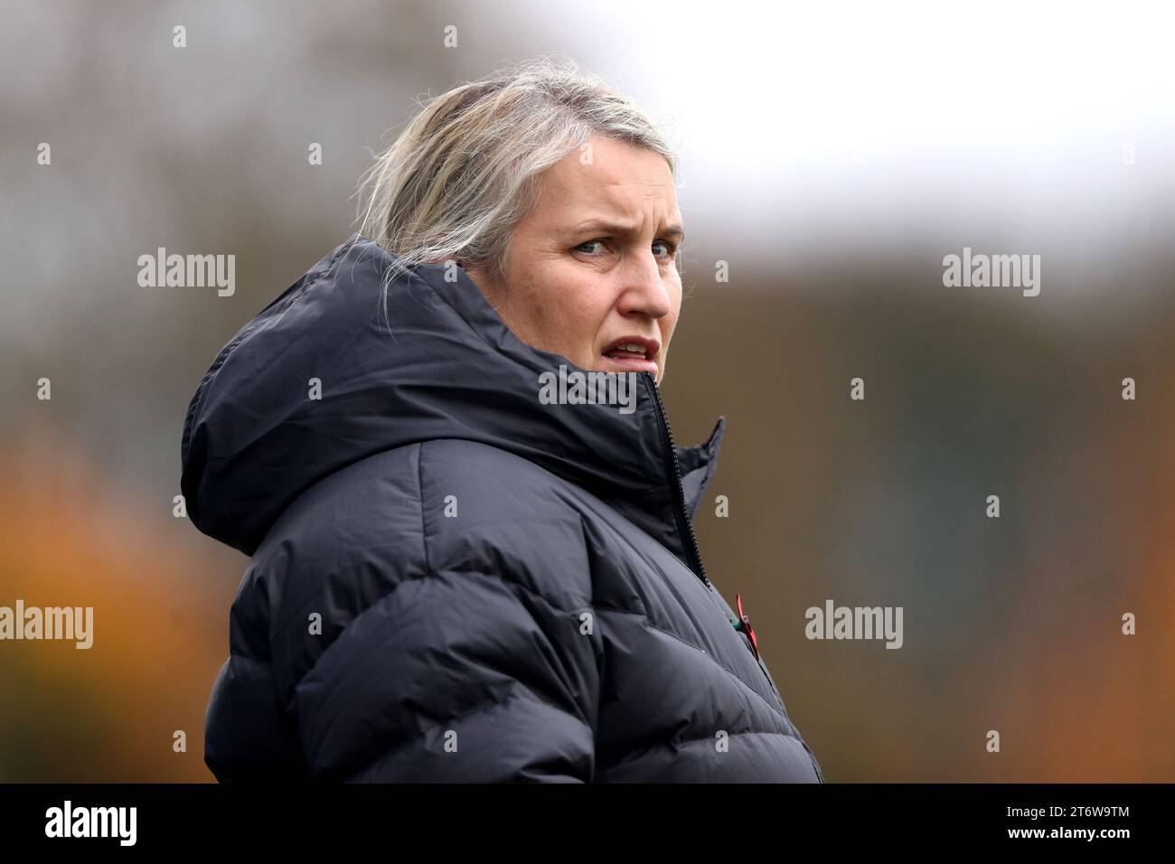 Chelsea manager Emma Hayes before the Barclays Women's Super League ...