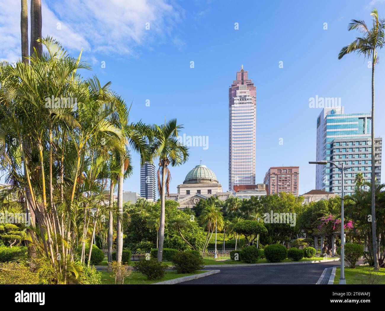 Shin Kong Life Tower and National Taiwan Museum from 228 Peace Memorial ...