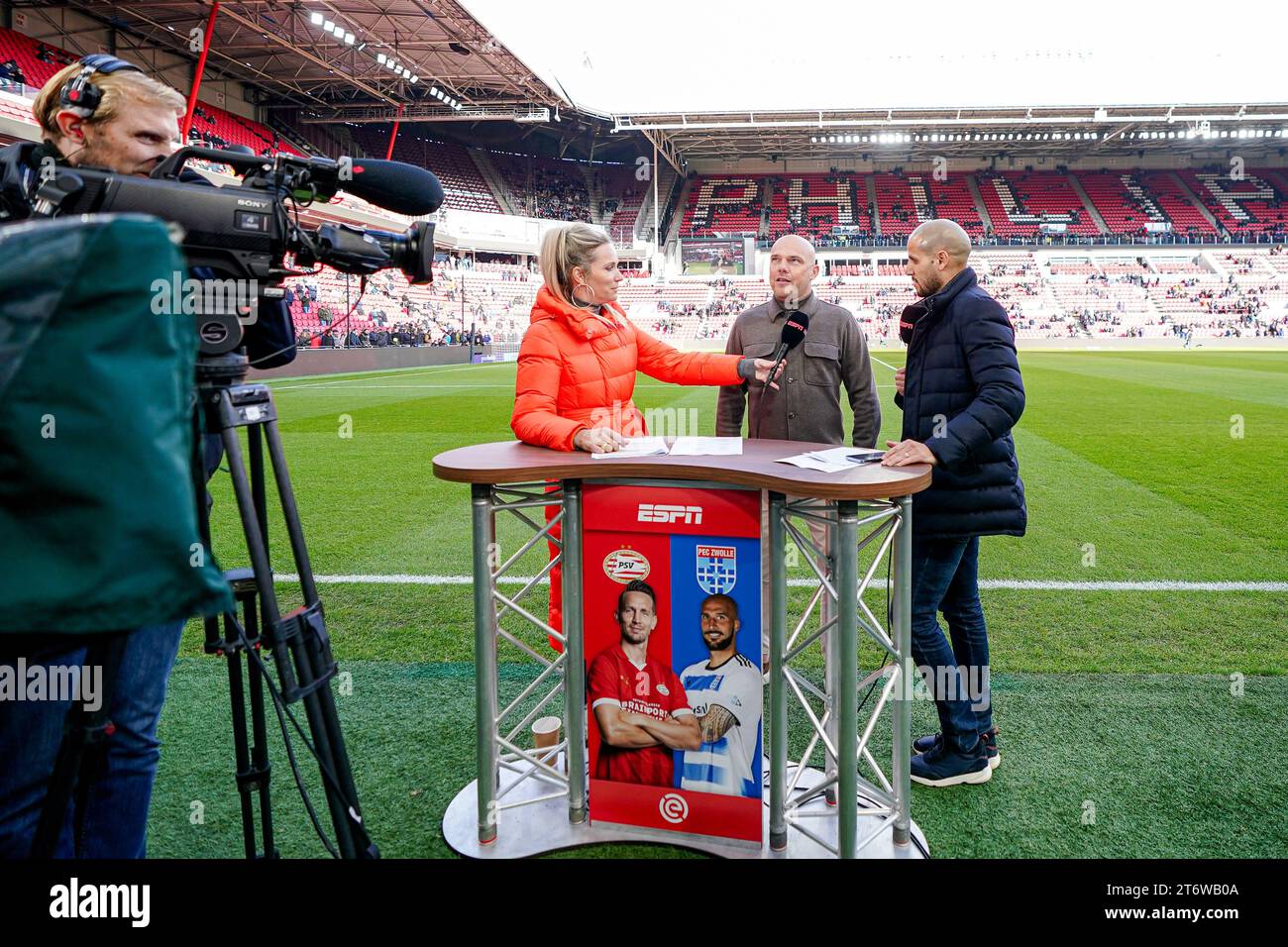 EINDHOVEN, NETHERLANDS - NOVEMBER 12: ESPN Moderator Hélène Hendriks in ...