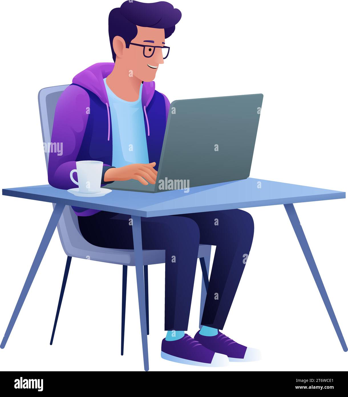 Applying job computer Cut Out Stock Images & Pictures - Alamy