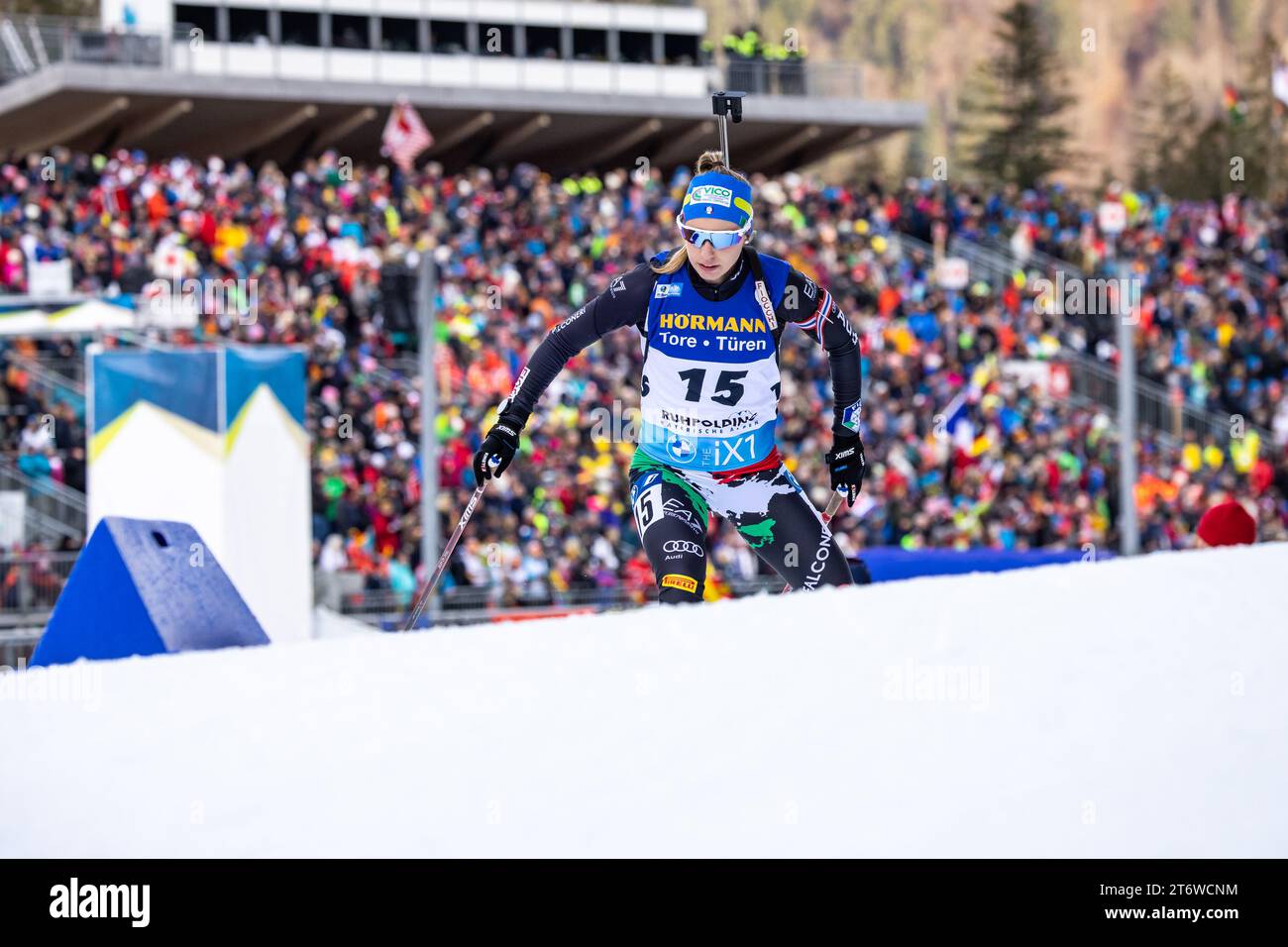 12 January 2023, Bavaria, Ruhpolding: Samuela Comola (Italy) in the ...