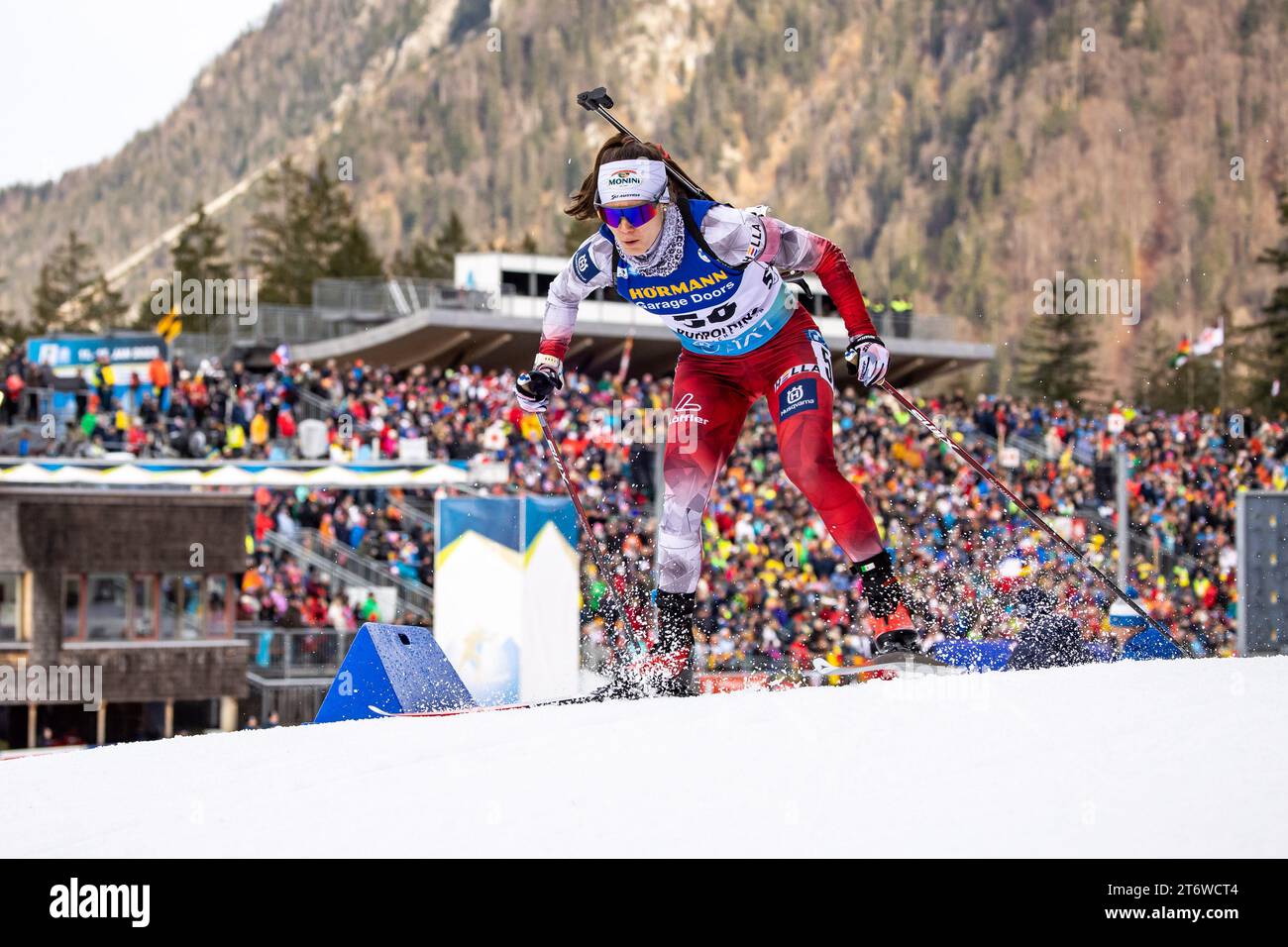 12 January 2023, Bavaria, Ruhpolding: Kristina Oberthaler (Austria) in ...