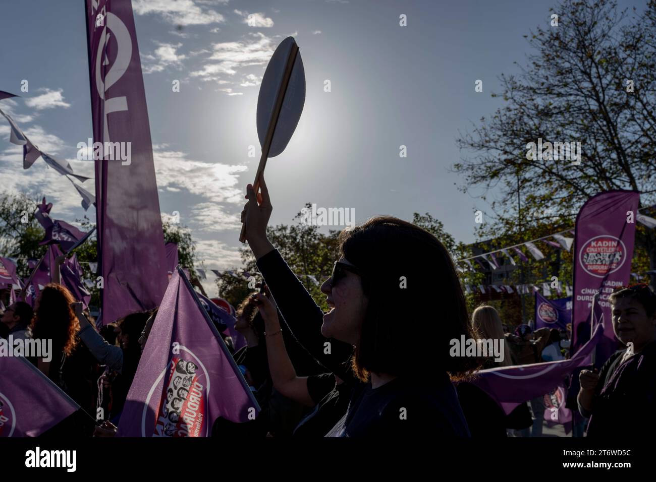 November 12, 2023, kartal, istanbul, Turkey: Women in Turkey marched ...