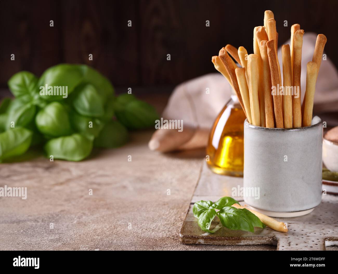 italian grissini breadsticks for a snack Stock Photo - Alamy