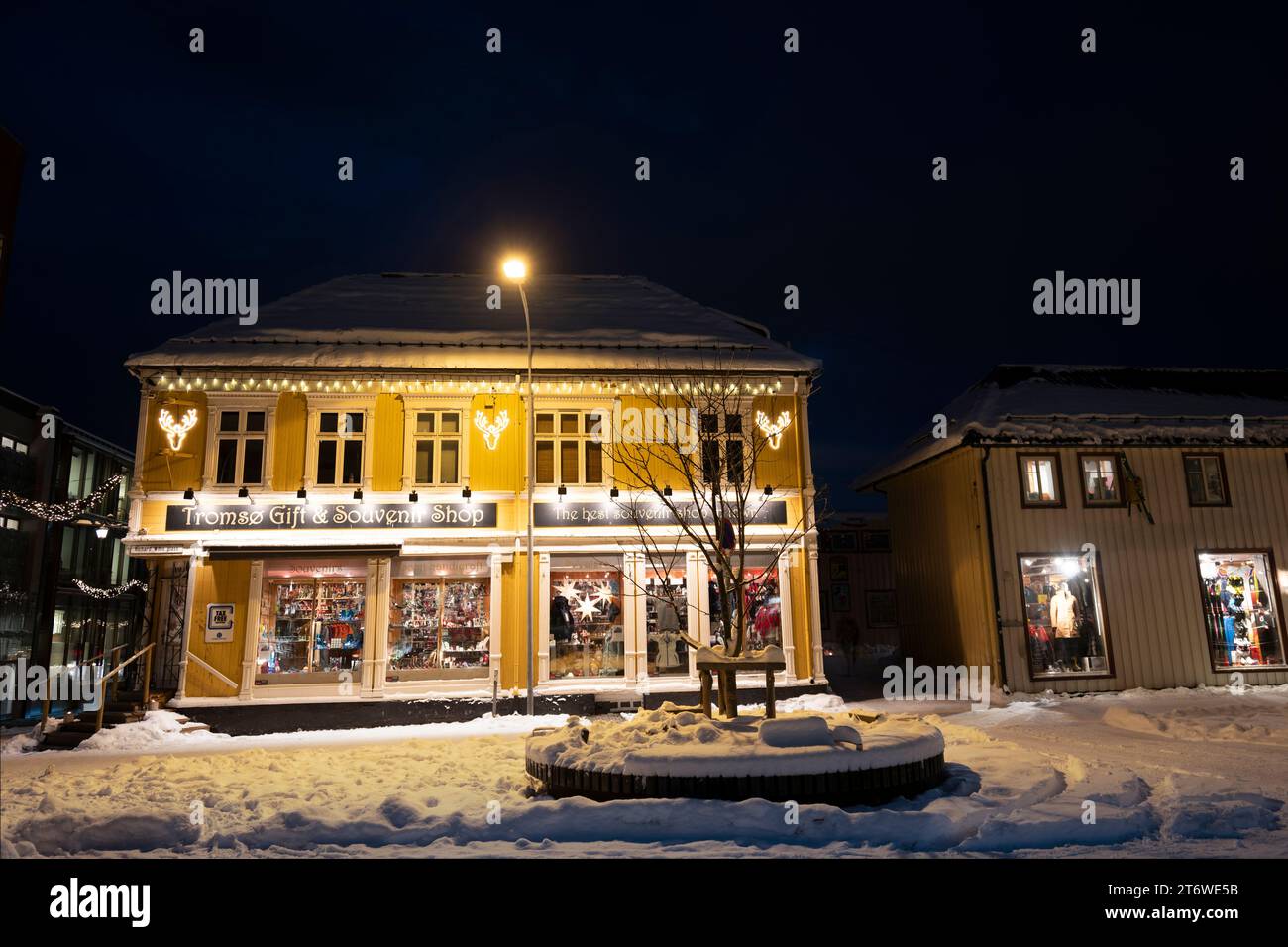 Tourist shop at Strandgata, Tromso, Norway Stock Photo - Alamy