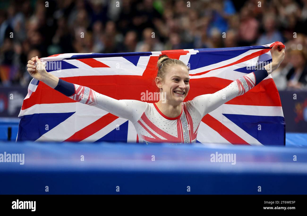 Great Britain’s Bryony Page celebrates winning Gold in the Women’s ...