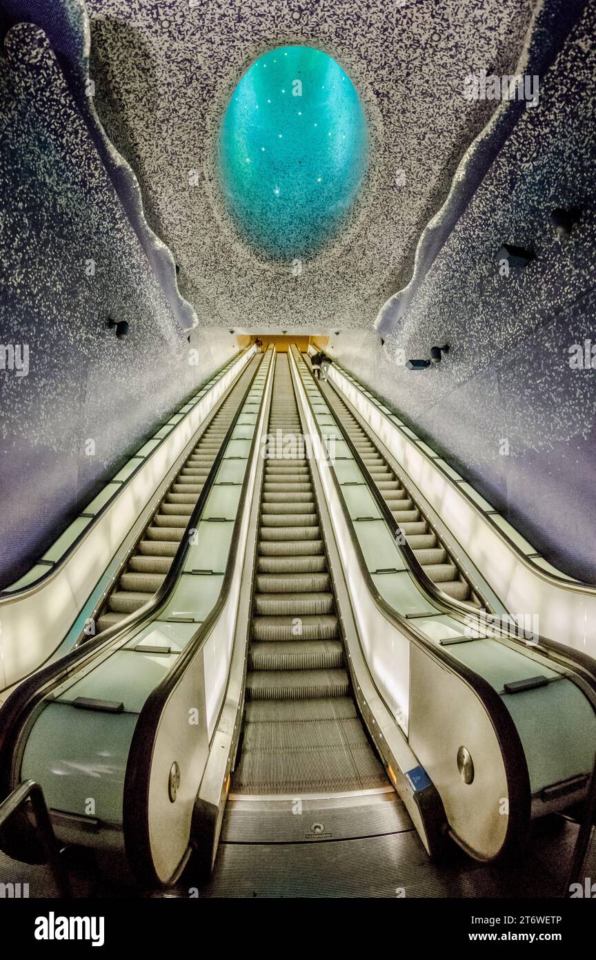 Life underground traveling with metro in a fantastic dimension Stock ...