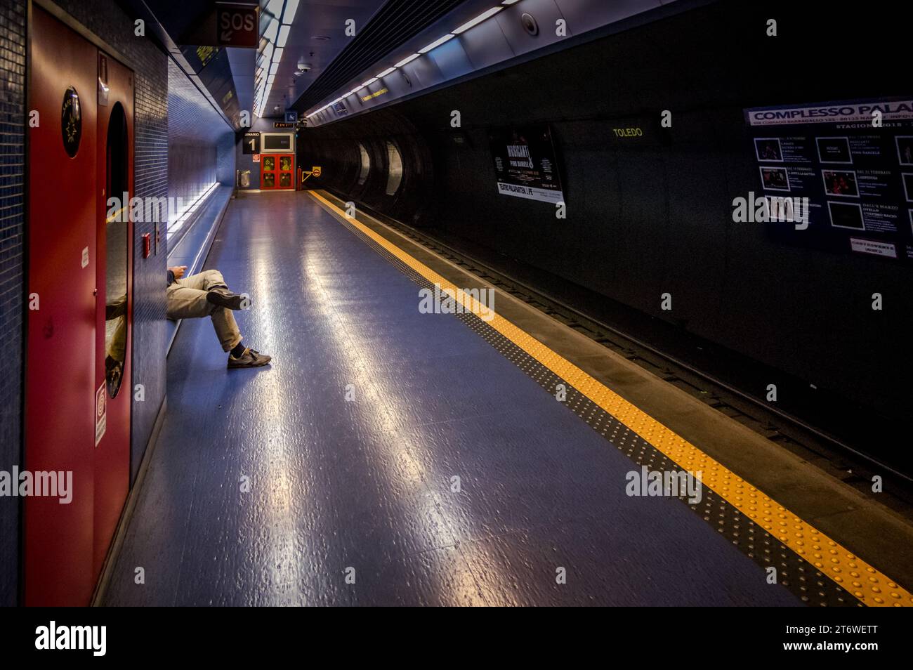 Life underground traveling with metro in a fantastic dimension Stock Photo - Alamy
