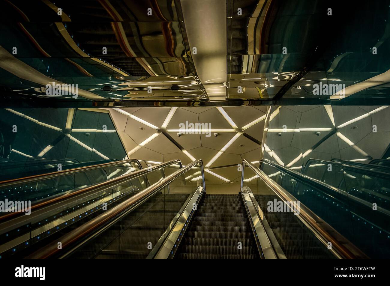 Life underground traveling with metro in a fantastic dimension Stock Photo - Alamy