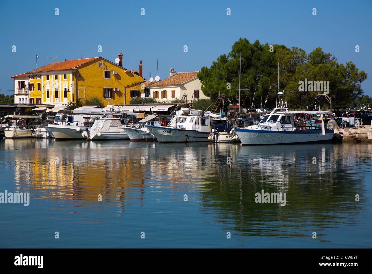 Boats, Marina, Novigrad Port, Old Town, Novigrad, Croatia Stock Photo ...