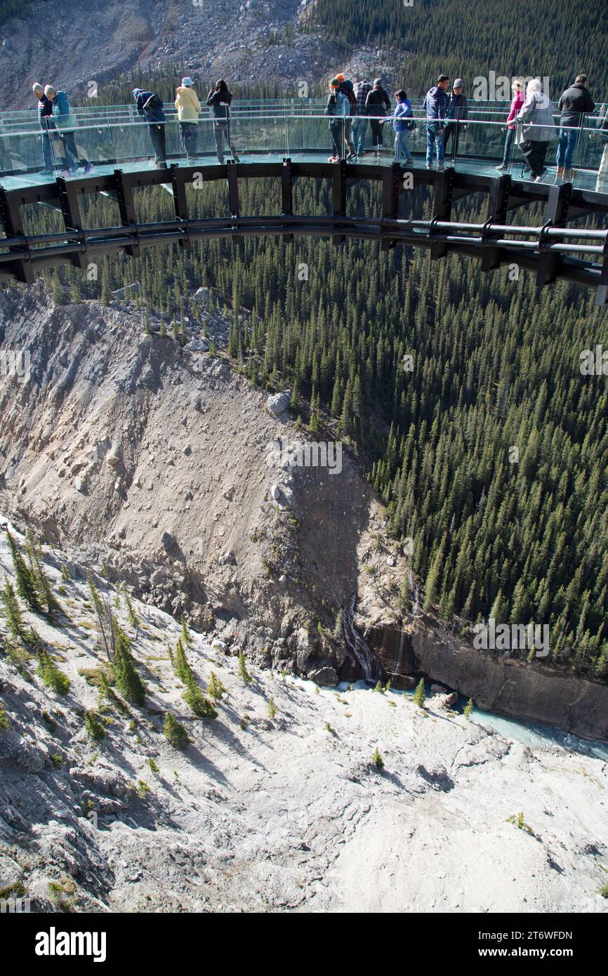 Glacier Skywalk, Jasper National Park, Jasper, Alberta, Canada Stock ...
