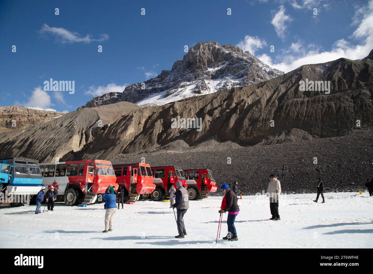 Terra Bus on the Athabasca Glacier, Columbia Icefield, Jasper National ...
