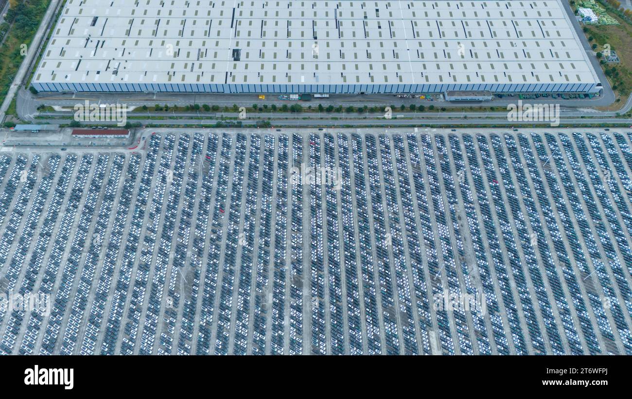 CHONGQING, CHINA - NOVEMBER 12, 2023 - New energy vehicles are parked ...