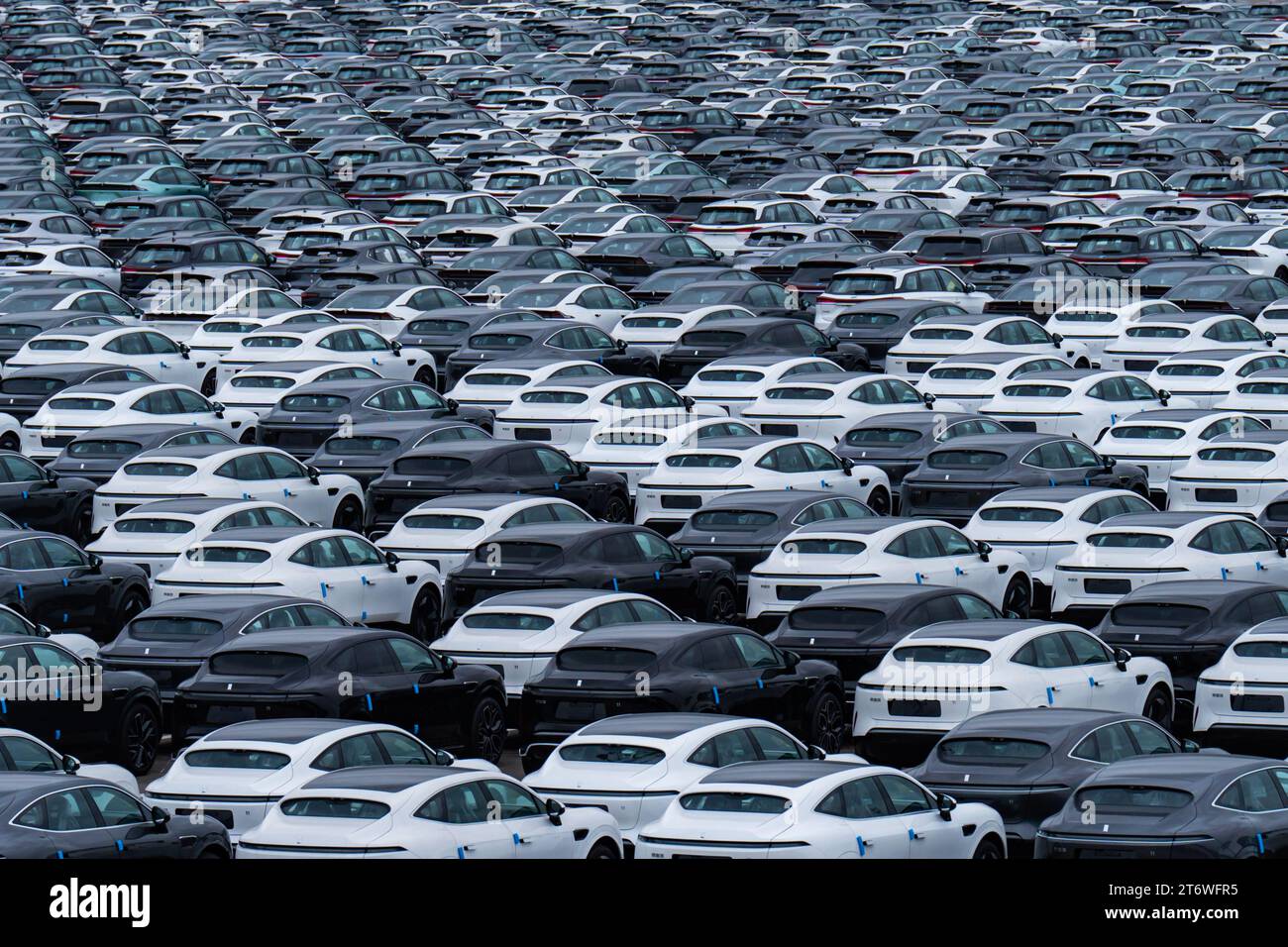 CHONGQING, CHINA - NOVEMBER 12, 2023 - New energy vehicles are parked ...