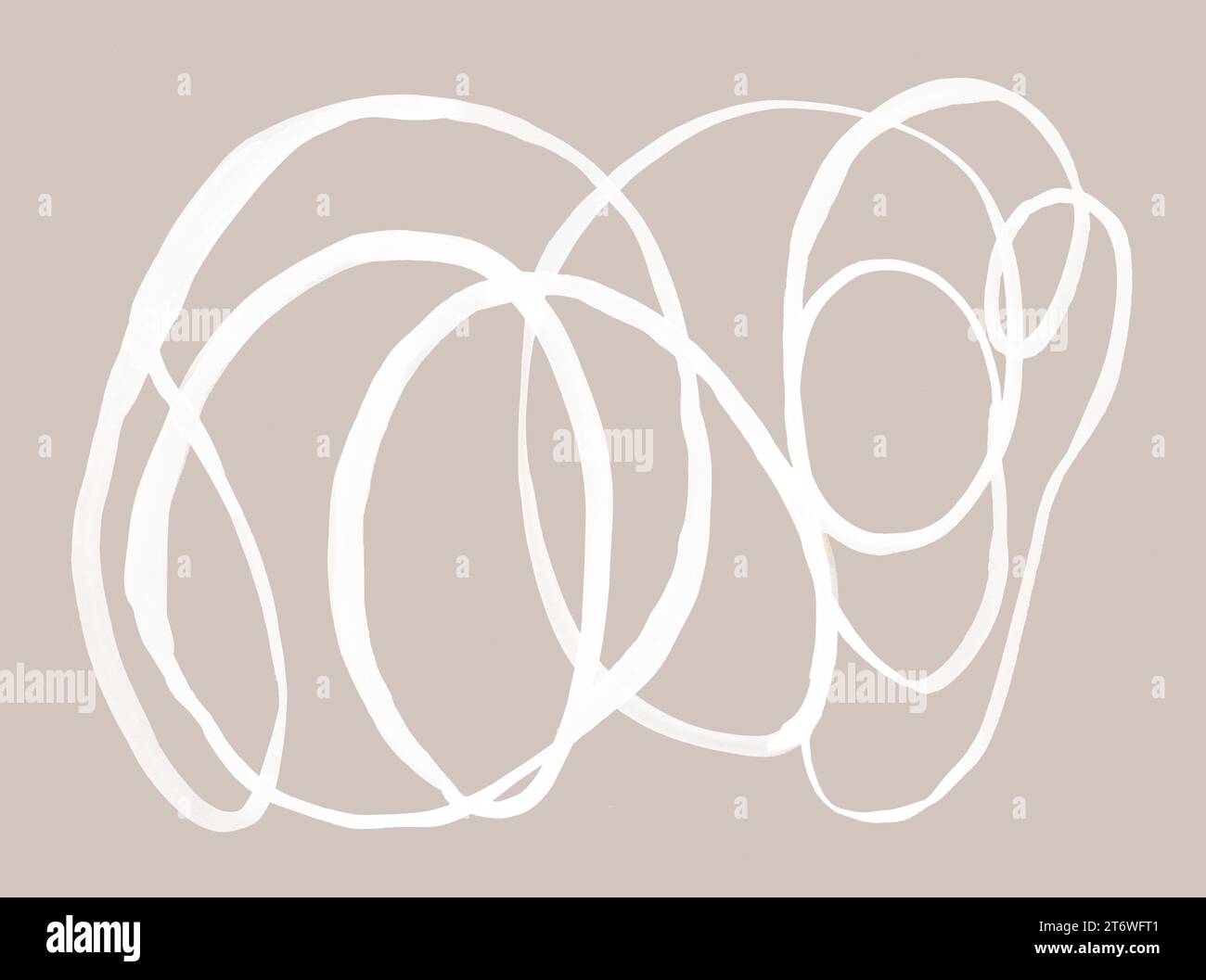 Neutral Beige Geometric Watercolor Shapes Abstract Print for Wall Art ...