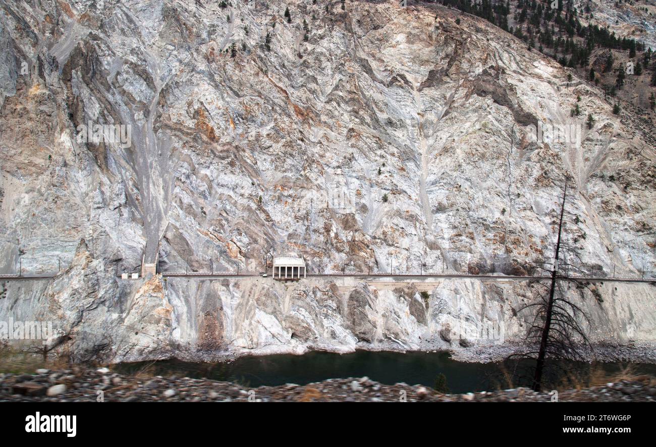 Geological rock formations, Thompson River Valley, Thompson River ...