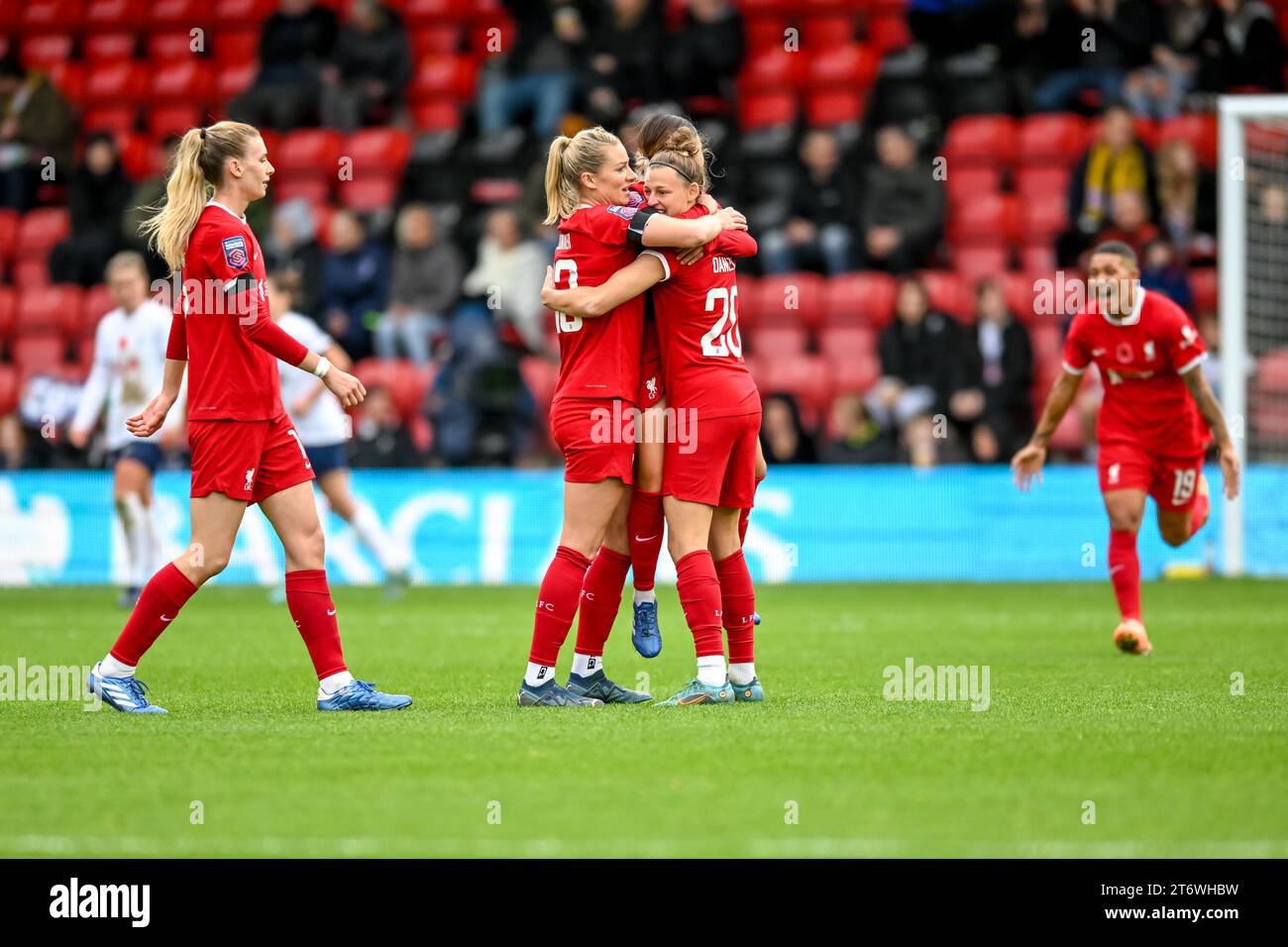 ondon, England on 12 November 2023. Sophie Roman Haug of Liverpool ...