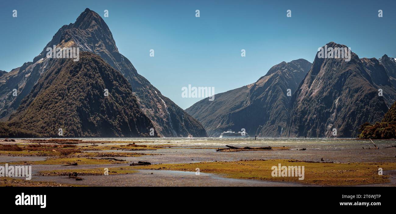 Milford Sound - scenic location in New Zealand Stock Photo - Alamy