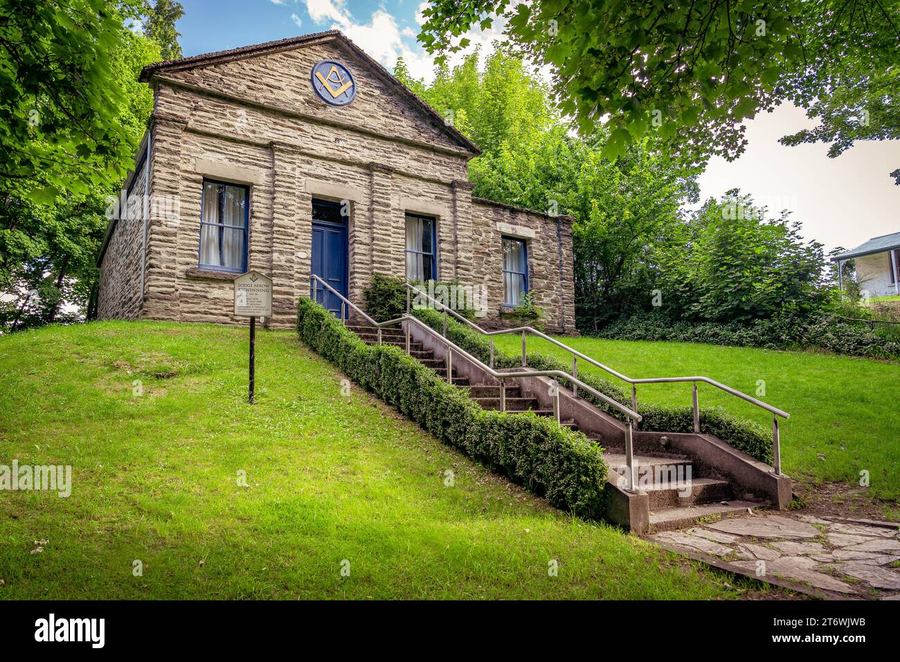 Arrowtown, New Zealand - Historical Masonic Lodge in an old gold mining ...