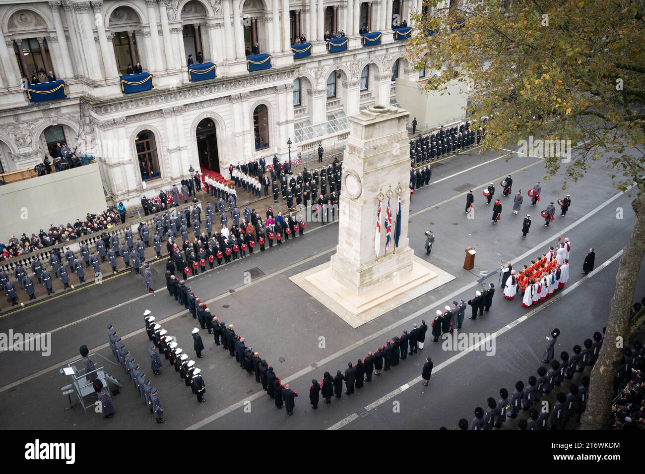 King charles iii salutes remembrance hi-res stock photography and ...