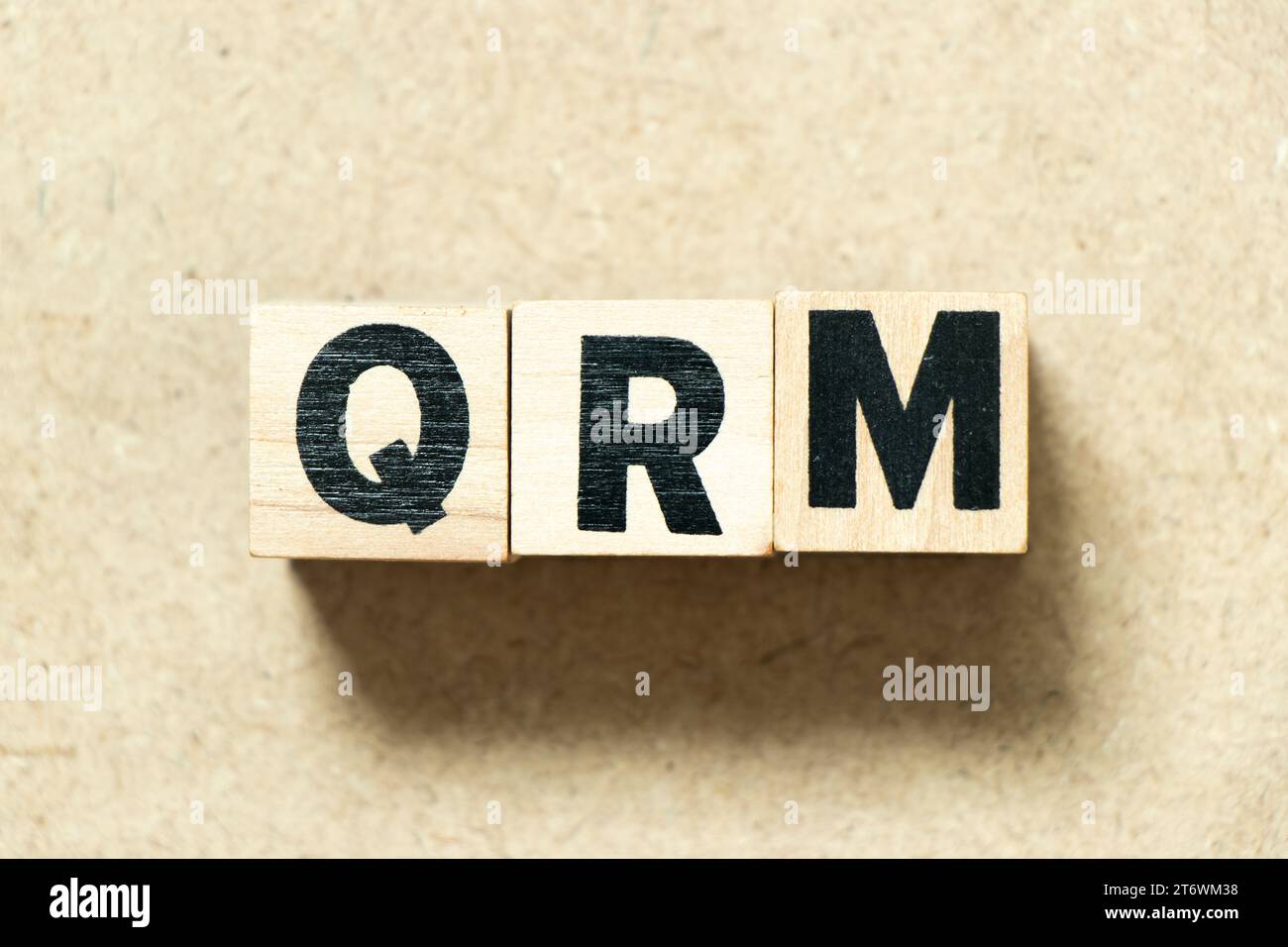Alphabet letter block in word QRM (Abbreviation of Quality Risk ...