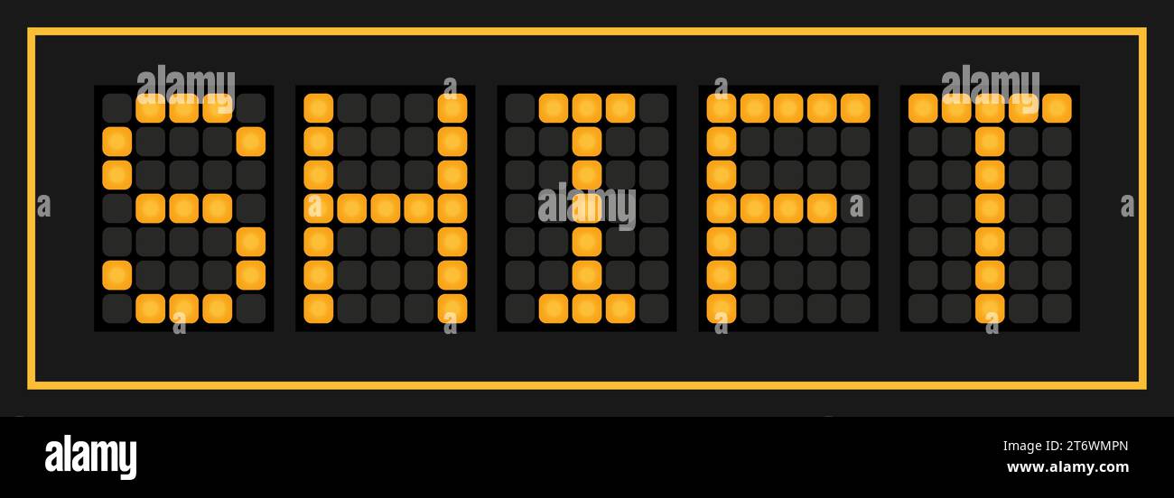 Orange color led banner in word shift on black background Stock Vector ...