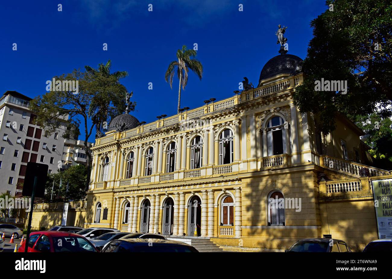 PETROPOLIS, RIO DE JANEIRO, BRAZIL - May 26, 2023: Facade of Yellow ...