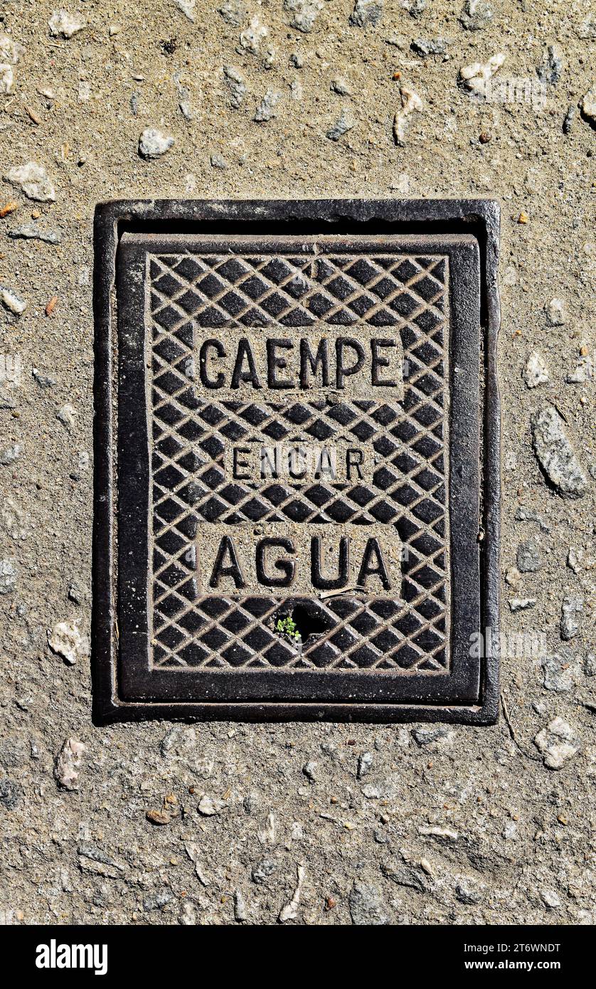PETROPOLIS, RIO DE JANEIRO, BRAZIL - May 26, 2023: Manhole cover of ...