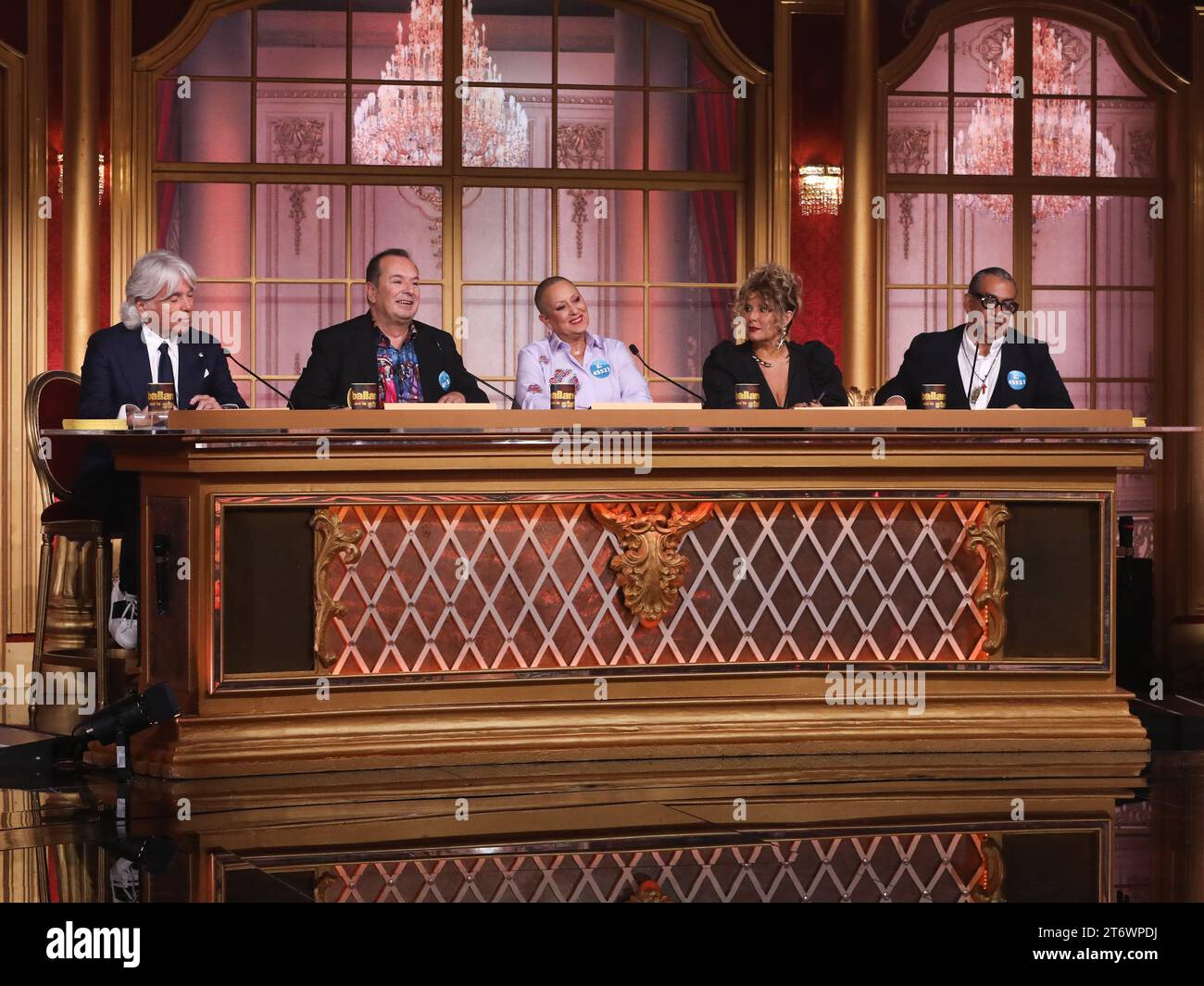 Rome, Rai auditorium of the Foro Italico, TV broadcast "Dancing with the Stars". In the photo ...