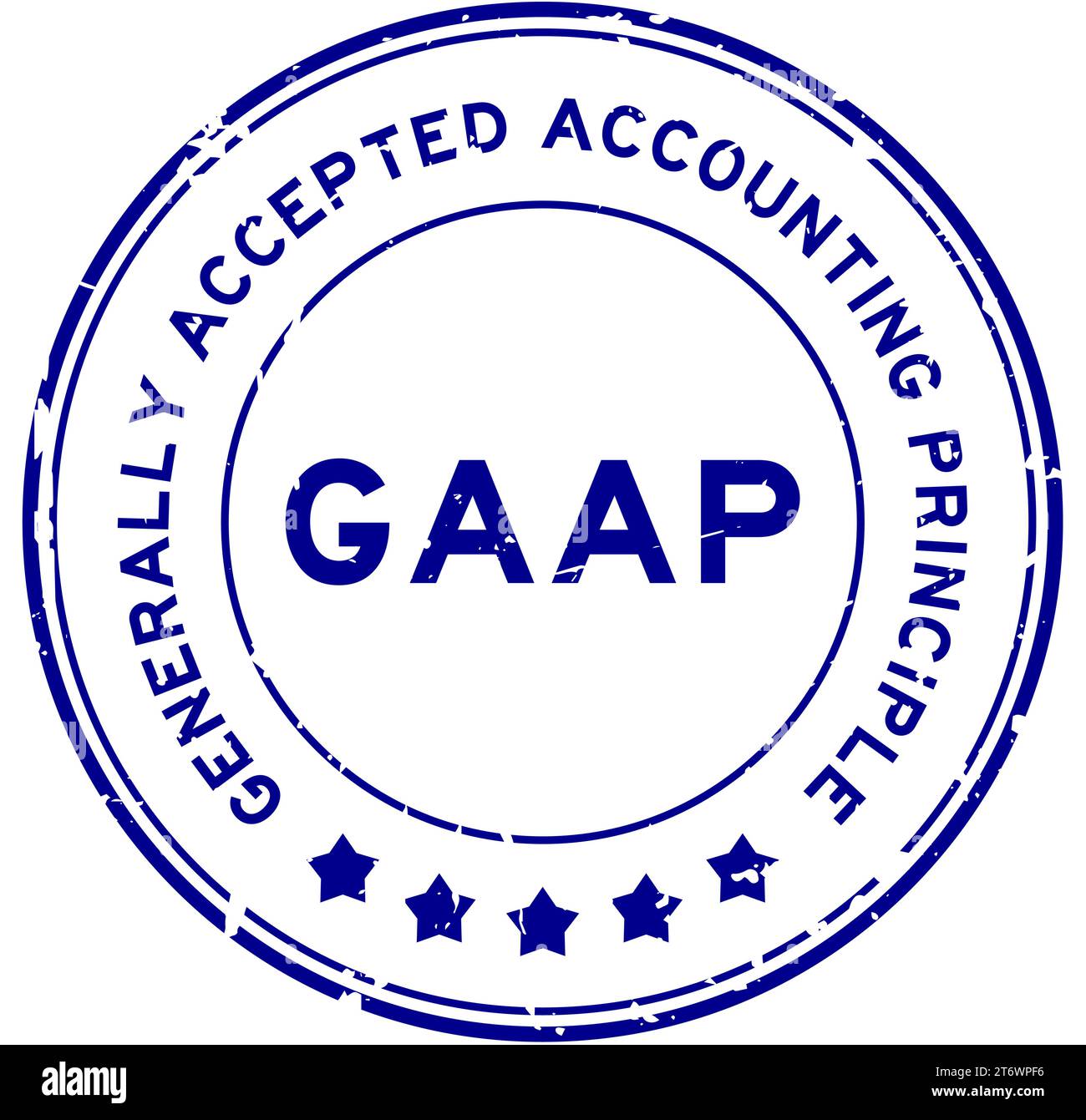 Grunge blue GAAP Generally accepted accounting principles word round ...