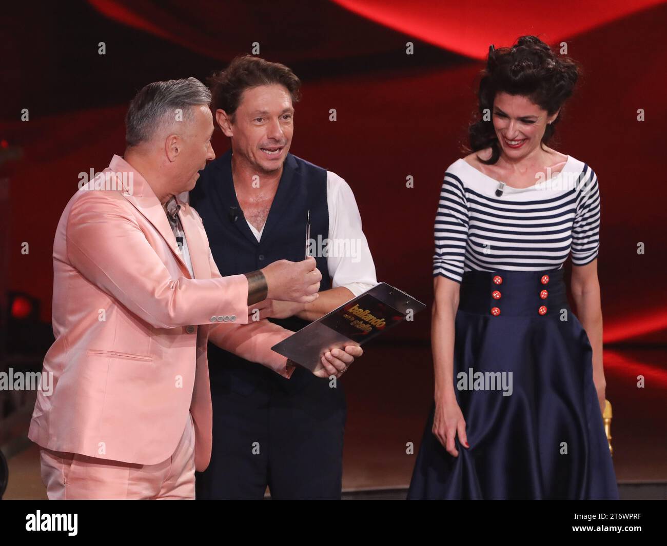 Rome, Rai auditorium of the Foro Italico, TV broadcast "Dancing with the Stars". In the photo ...