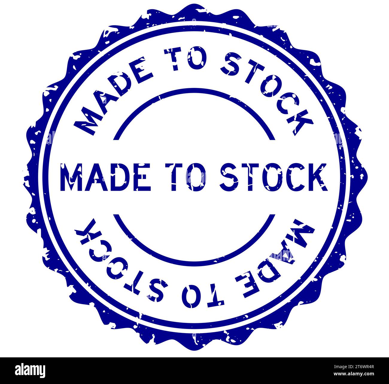 Grunge blue made to stock word round rubber seal stamp on white background Stock Vector Image ...